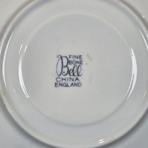 Vintage | Dining | Bell Fine Bone China Saucer Blue Pink Bellflower ...